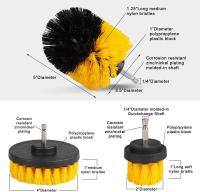China Drill Brush Attachment  Cleaning Set All Purpose Medium Bristle Power Scrubber for sale