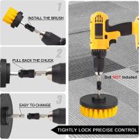 China Drill Brush Attachment  Cleaning Set All Purpose Medium Bristle Power Scrubber for sale