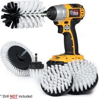 China Drill Cleaning Brush Power Scrubber Drill Brush Automotive Edge Brush Kit for sale