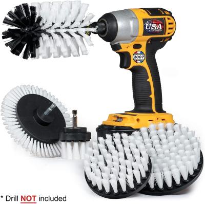 China Drill Cleaning Brush Power Scrubber Drill Brush Automotive Edge Brush Kit for sale