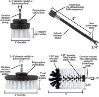 China Drill Cleaning Brush Power Scrubber Drill Brush Automotive Edge Brush Kit for sale