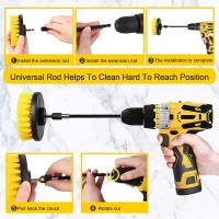 China Nylon 12pcs Polypropylene Power Drill Brush Scrubber Set 430g for sale