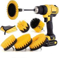 China 8pcs Power Drill Scrubber Brush Set Attachment 30x30 Extension Cloth Microfiber for sale