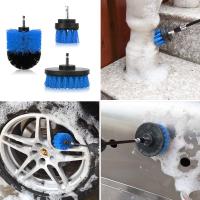 China Scrubber Drill Cleaning Brush Attachment Set Drill Cleaning Brush with Extend Long Attachment for sale