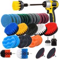 China 37pcs ROHS Drill Cleaning Brush Set Scrub Pads With Extend Long Attachment for sale