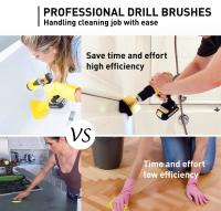 China 37pcs ROHS Drill Cleaning Brush Set Scrub Pads With Extend Long Attachment for sale