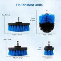 China Bathroom Electric Drill Cleaning Brush Attachment 20mm Plate Height for sale