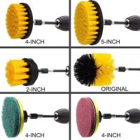 China 12 Pcs Drill Brush Attachment Set with Pad Sponge and Extend Attachment for sale