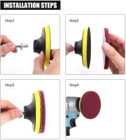 China 16Pcs 4 Inch Drill Power Brush Tile Scrubber Scouring Pads Cleaning Kit for sale