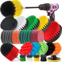 China 38 Pieces Drill Brush Set Power Scrub Brush with Extend Long Attachment for sale