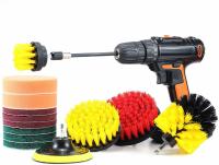 China 14Pcs Polypropylene Power Drill Brush Attachments Set 800g Scrubber for sale