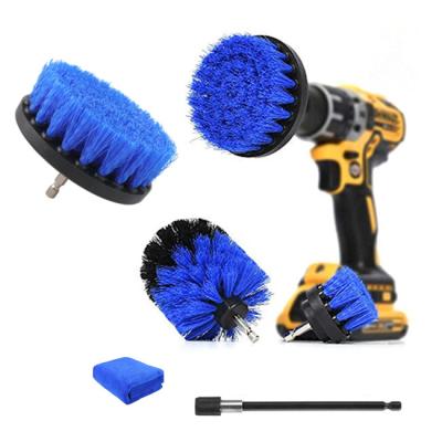 China Sustainable Car Cleaning 6Pcs Power Drill Brush Kit 9cm Medium Hard for sale