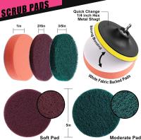 China Car Detailing 11Pcs Drill Cleaning Brush Attachment Power Scrubber 5cm for sale