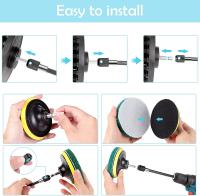 China 11pcs Nylon Drill Cleaning Brush Set 100mm Outside Diameter for sale