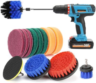 China 320g Electric Drill Brush Attachment 14 Pieces Sponge Sets for sale