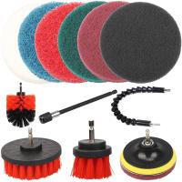 China 11pcs Electric Bathroom Drill Brush Kit 310g Multipurpose for sale