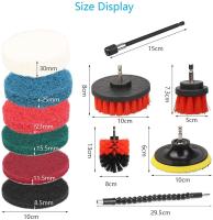 China 11pcs Electric Bathroom Drill Brush Kit 310g Multipurpose for sale