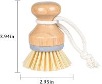 China ODM Bamboo Kitchen Scrub Brush Set Fiber Palm Bristles ISO9001 for sale