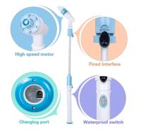 China DC 3.6V Cordless Power Electric Spin Scrubber Brush 360 44*6.5in for sale