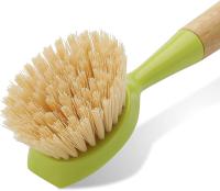 China 1.1in PBT Bristle Kitchen Scrub Brush Dish Scrubber With Handle for sale