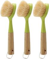 China 1.1in PBT Bristle Kitchen Scrub Brush Dish Scrubber With Handle for sale