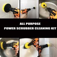 China 15Pcs Polypropylene Drill Brush Attachments Set Scrub Sponge Tube Grouting for sale