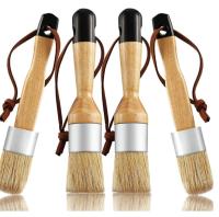 China 4pcs 2.8inch Long Wax Chalk Paint Brush Set 1.2inch Wide Epoxy Glue for sale