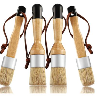 China 4pcs 2.8inch Long Wax Chalk Paint Brush Set 1.2inch Wide Epoxy Glue for sale