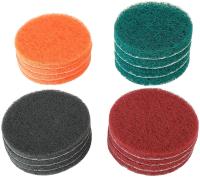 China 30Pcs Car Detailing Drill Attachment Scouring Pads Power Scrubber Set 3.5in for sale
