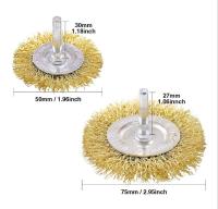 China M10 Wire Wheel Brush Set 9pcs For Drill 1/4 Inch Arbor Clean Rust for sale