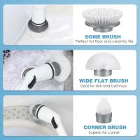 China 50HZ Electric Power Scrubber Brush 240V For Tile Floor 7V Battery for sale