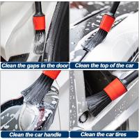 China 15cm Extension 5Pcs Car Cleaning Brush Kit Detailing Washing for sale