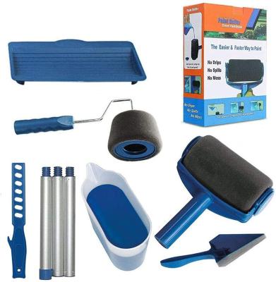 China Economical 19*6*20cm Pro Paint Roller Kit 9pcs Wall Printing Brush for sale