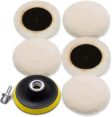 China 7Pcs Wheel Wool 70mm Buffing Polishing Pads Set 4.8 Ounces for sale