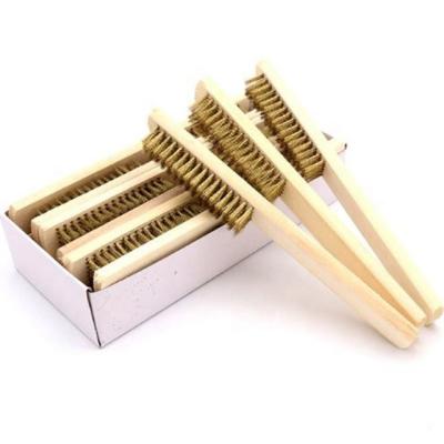 China 78mm Steel Carbon Wire Brush Heavy Duty Rust Cleaning 200mm Total Length for sale
