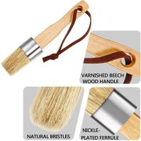 China 1in Wooden Handle Wax Paint Brush Set 0.32g for sale