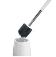 China 3.9*3.9*14.5 Silicone Toilet Cleaning Brush With Stand 0.3mm Filament Diameter for sale