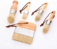 China 5pcs Chalk Paint Brush Polypropylene Furniture Wax Brush 5cm for sale