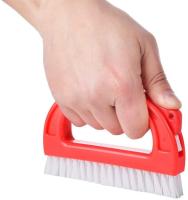 China 2.1in Red Joint Tile Scrub Brush ‎3.5inch Flat Shape Grout Cleaning for sale