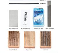 China OEM Ski And Snowboard Tuning Tools 22.5*12.4cm Ski Brush Kit 130mm Waxing Scraper for sale