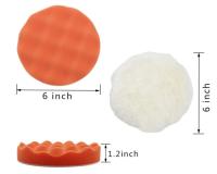 China 7pcs 150mm Drill Buffing Polishing Pads Set Wheel Foam Microfiber for sale