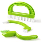 China 14cm Ergonomic Tile Scrubber Brush Set 6pcs With Nylon Bristle for sale