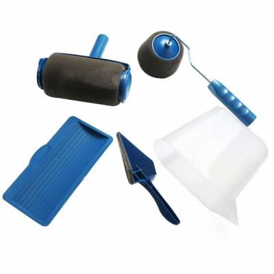 China 19x9x20cm Wall Extendable Paint Brush Kit 5pcs Handle Room Painting for sale