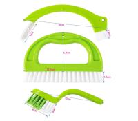 China Nylon Bristles 6pcs Tile Joint Brush Set Cleaning Scrubber for sale