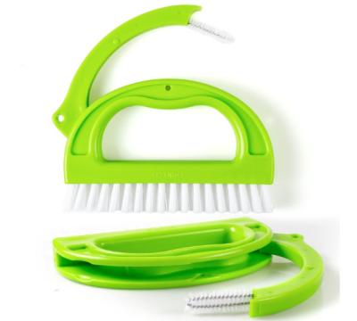 China Nylon Bristles 6pcs Tile Joint Brush Set Cleaning Scrubber for sale