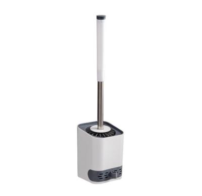 China 125*170 Bathroom Silicone Toilet Cleaning Brush Set Polypropylene 350g for sale