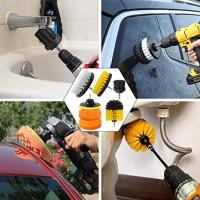 China Sustainable 4.5in Wheel Cleaning Brush 16Pcs Drill Scrubber Attachment Set for sale