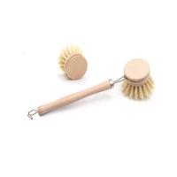 China 6*8cm Dish Wooden Kitchen Scrubber Brush Set 4Pcs Clean Tableware for sale