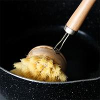 China 6*8cm Dish Wooden Kitchen Scrubber Brush Set 4Pcs Clean Tableware for sale