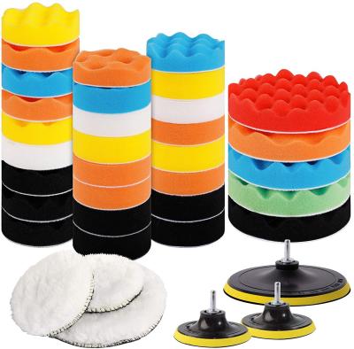 China 39Pcs Buffing Polishing Pads 7.62cm Adapter Car Auto Polisher Pads ‎9.6 Ounces for sale
